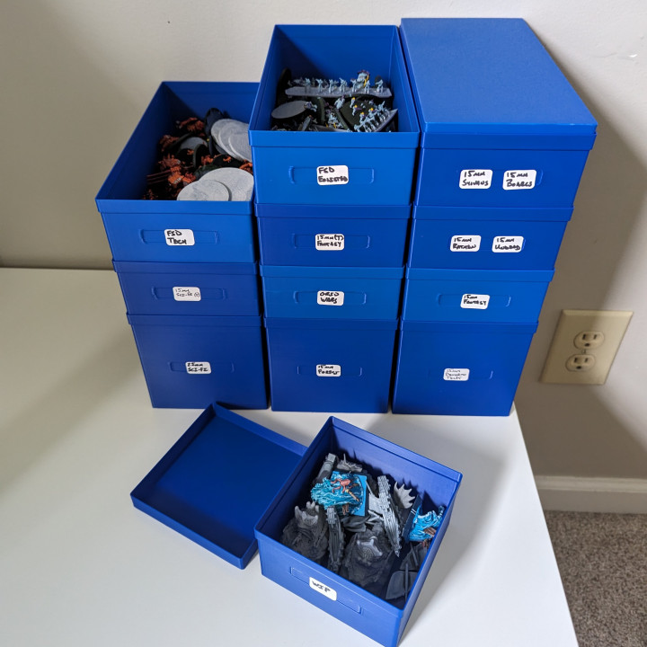 3D Printable Ultra Efficient Small Storage Box and Lid - CorgiContainer ...