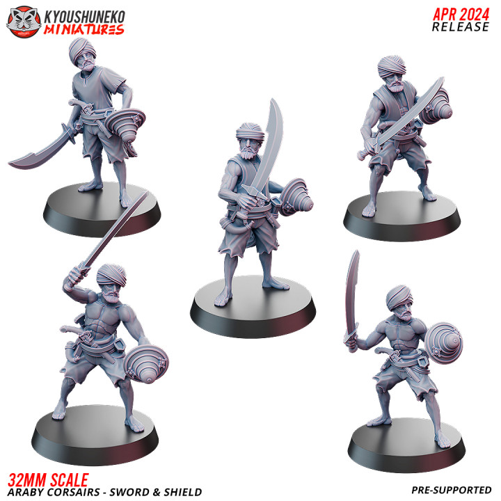 3D Printable April Fantasy 2024 Release - Araby Corsair Army by ...