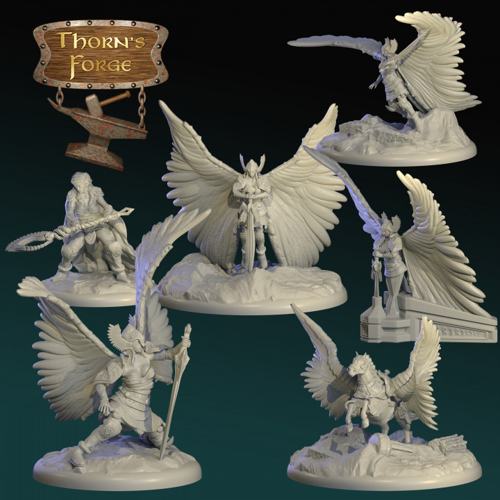 3D Printable Angels Awakening : a 32mm/75mm miniature Collection by ...