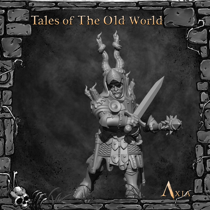 3D Printable NAB001 - The Exiled Knights by Axia - Tales of the Old World