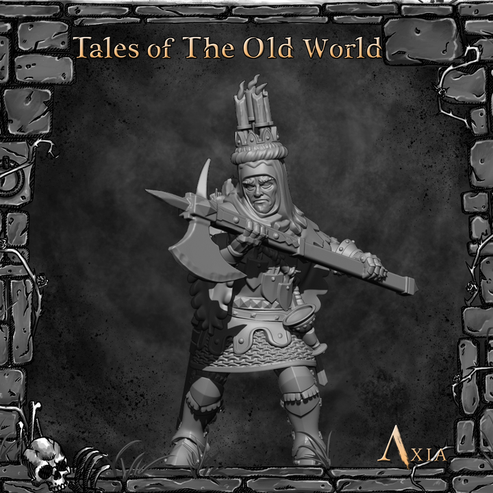 3D Printable NAB001 - The Exiled Knights by Axia - Tales of the Old World