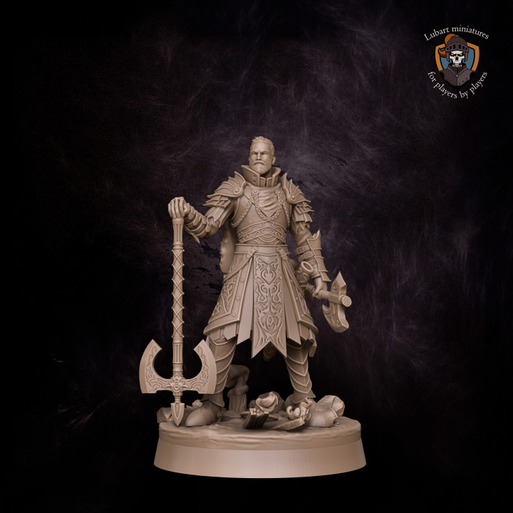 3D Printable Knight Zaker 32mm by Lubart Miniatures