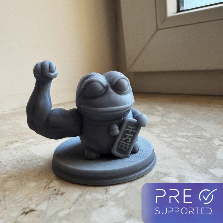 3D Printable Lucky Pepe by Piktion Collective