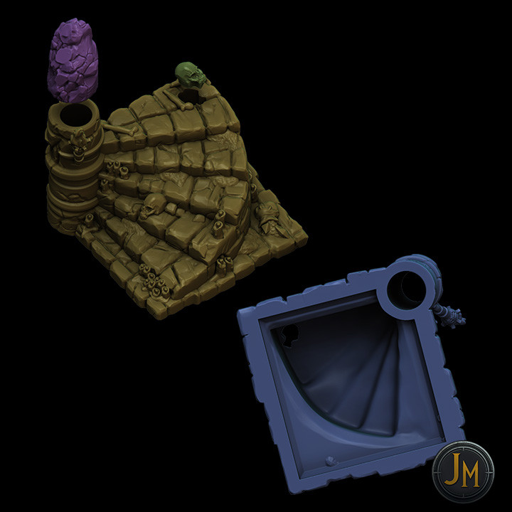 3D Printable Dungeon Entrance by Jandro Marquez