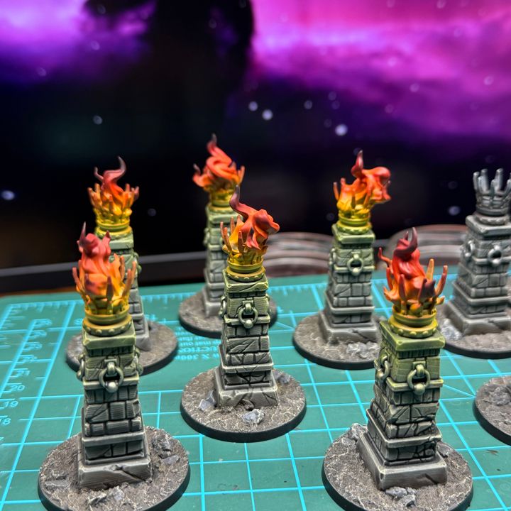 3D Print of Flame Pillars by stefanopavanello
