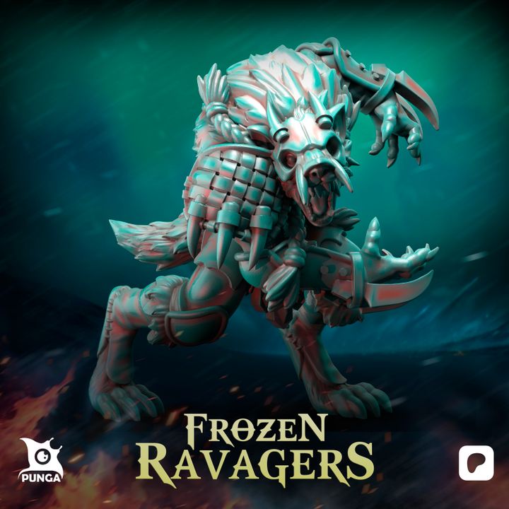 3D Printable Frozen Ravagers Complete team by Punga Miniatures
