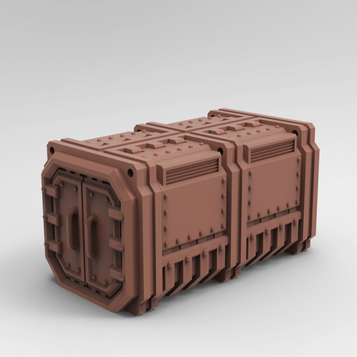 3D Printable Scum City - Cargo Ship by Tesseract Tomb