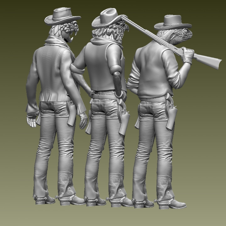 3D Printable COWBOYS by Dmitry Tishchenkov