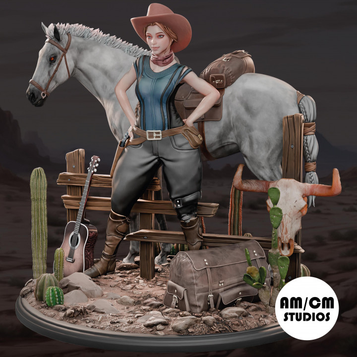 3D Printable Ruby Colt Pin-Up (Personal use) by AMCM Studios