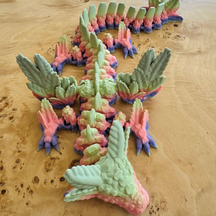 3D Print of Axolotl Dragon by Bellmh23