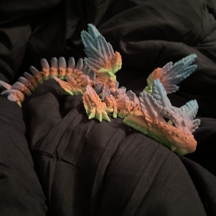 3D Print of Axolotl Dragon by austingervaise