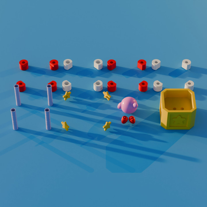 3D Printable KIRBY 3D HOT AIR BALLOON CLOUD TABLE LAMP by Cristian