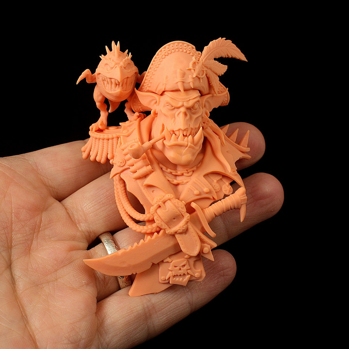 3D Print of Crazy Orc Pirate by Honourguard