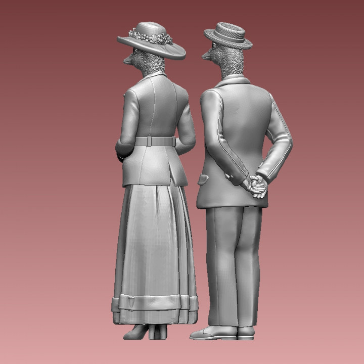 3D Printable geese people by Dmitrii Tishchenkov