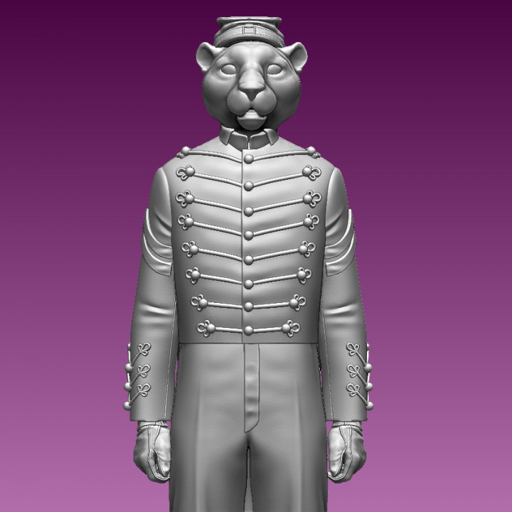 3D Printable panther man by 3Dimontis