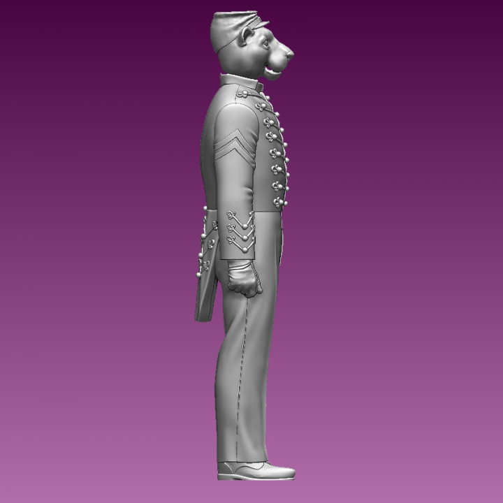 3D Printable panther man by 3Dimontis