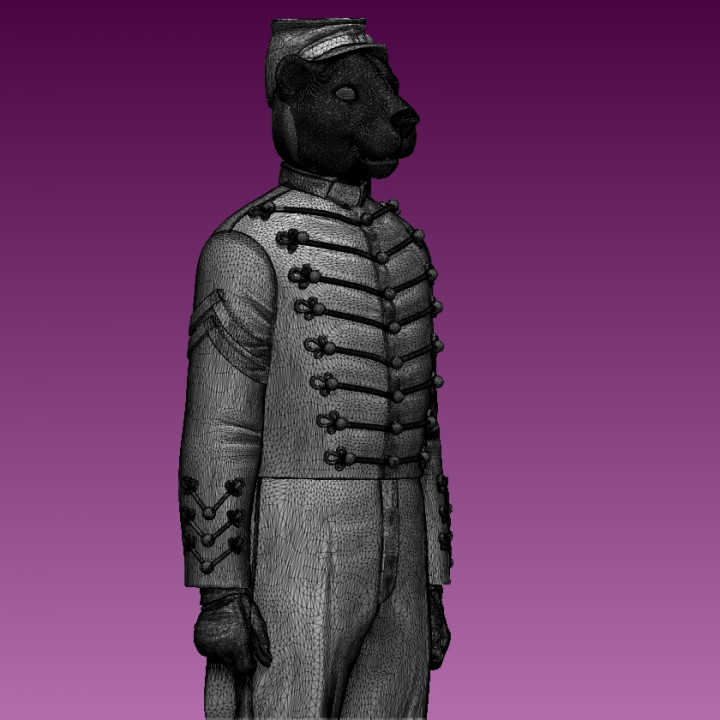 3D Printable panther man by 3Dimontis