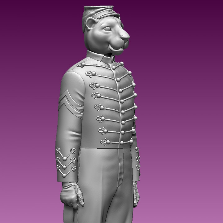 3D Printable panther man by 3Dimontis