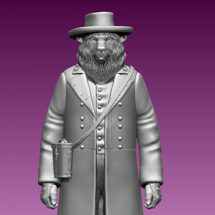 3D Printable bear man by Dmitry Tishchenkov