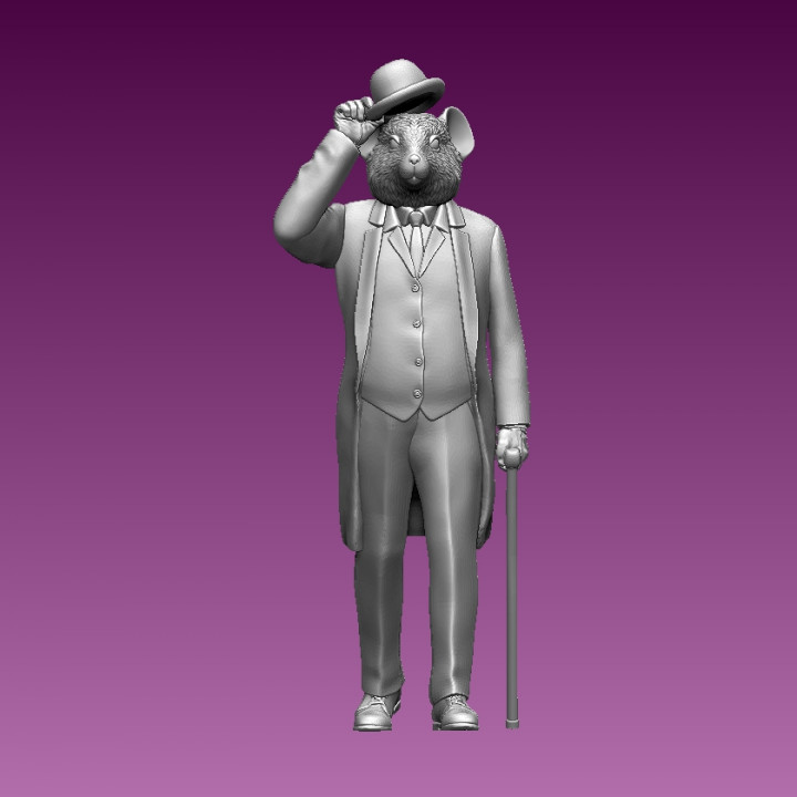 3D Printable mouse man by Dmitry Tishchenkov