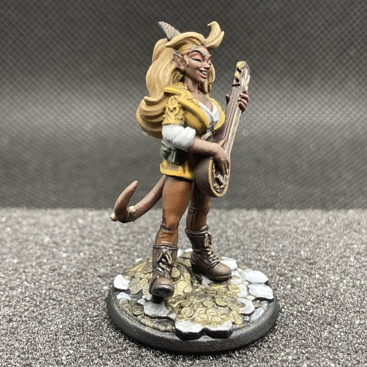 3D Print of Female Tiefling Set - Bard, Fighter / Barbarian, Rogue ...