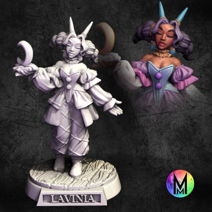 3D Printable Female Tiefling Set - Bard, Fighter / Barbarian, Rogue, Monk, Druid, Sorcerer (Set ...