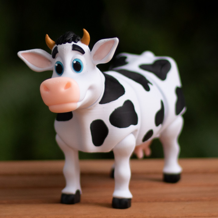 3D Printable COW, FLEXI, PRINT-IN-PLACE by Rogi Studios