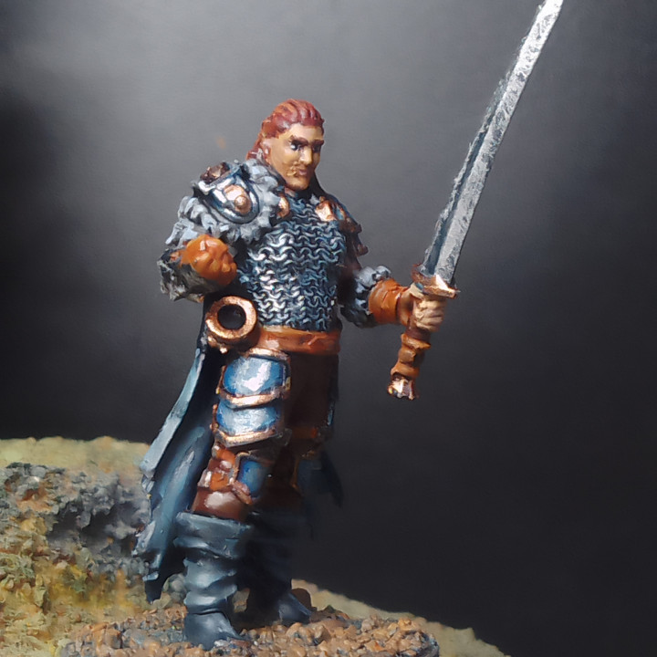 3D Printable Rathgar Barbarian Beserker (Free) by Damon Smit
