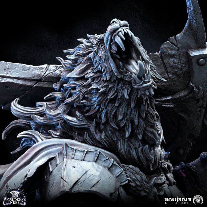 3D Printable Knight of the Gravid Moon | Calden Keep | Werewolf by ...