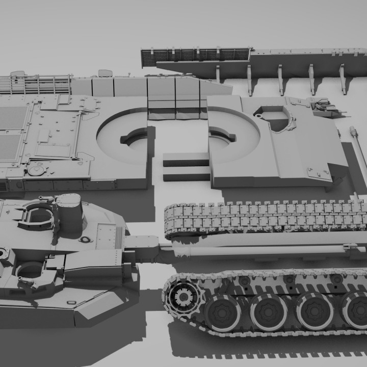 3D Printable Leclerc AZUR by The Military Industrial Complex