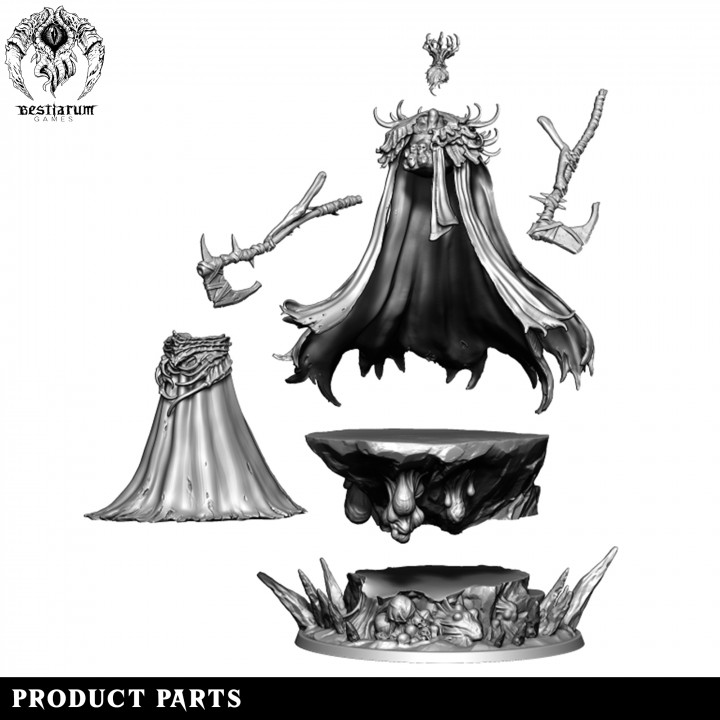 3D Printable Elven Underking Auberon by Bestiarum Miniatures