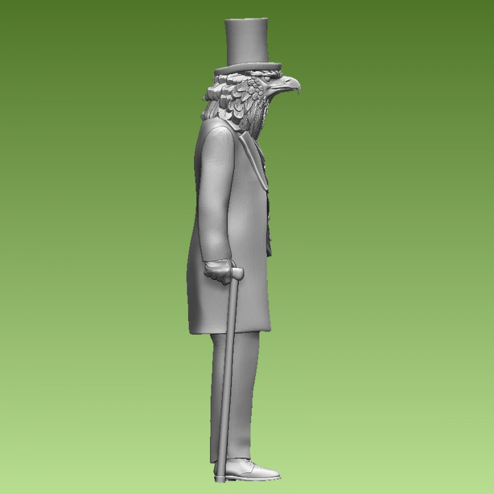 3D Printable eagle man by Dmitry Tishchenkov