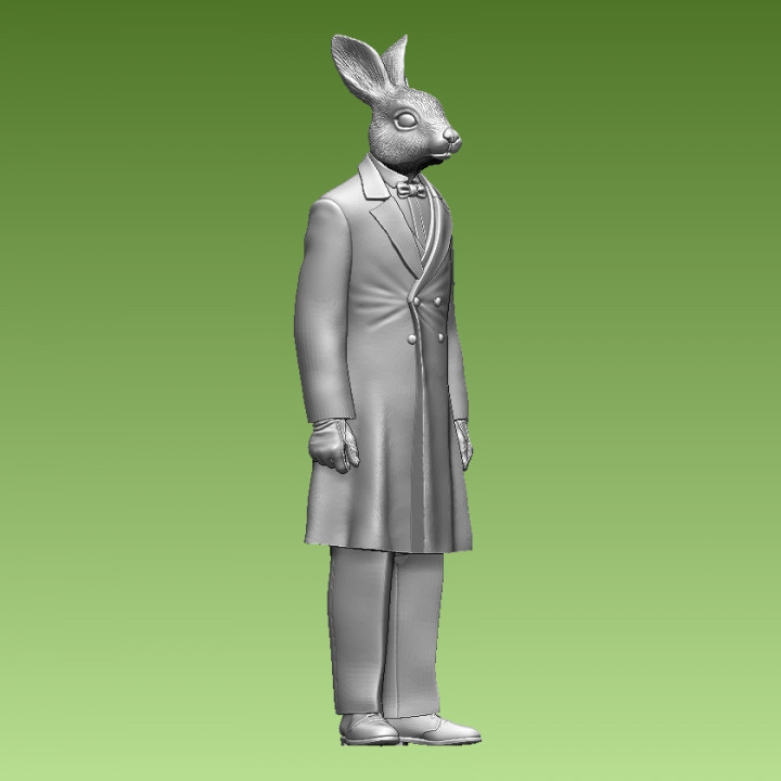 3D Printable rabbit man by Dmitry Tishchenkov