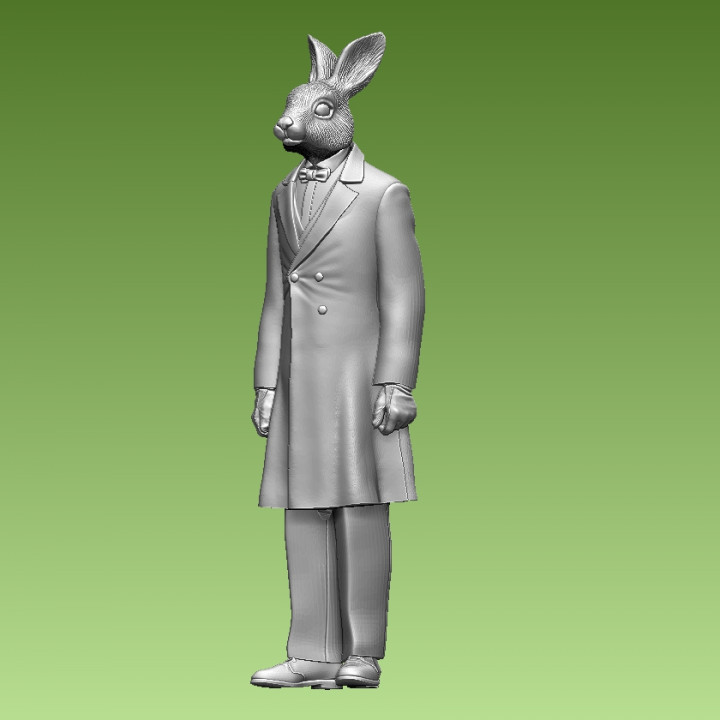 3D Printable rabbit man by Dmitry Tishchenkov
