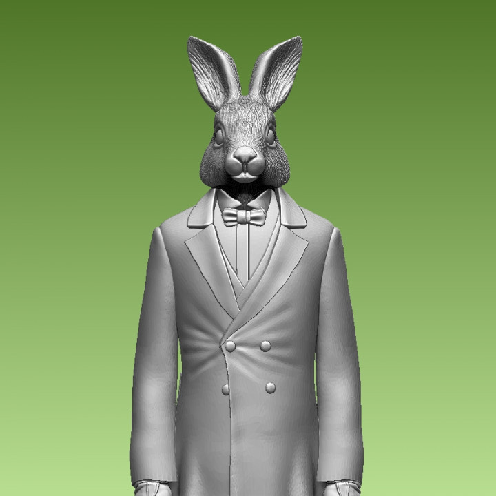 3D Printable rabbit man by Dmitry Tishchenkov