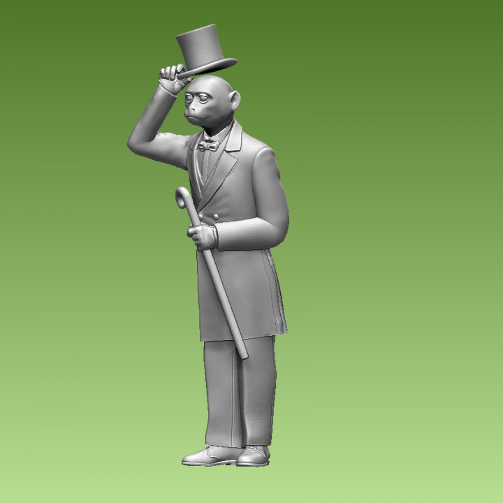 3D Printable monkey man by Dmitry Tishchenkov