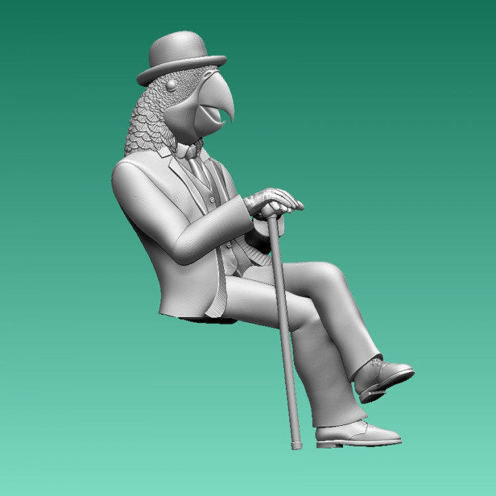 3D Printable parrot man by 3Dimontis