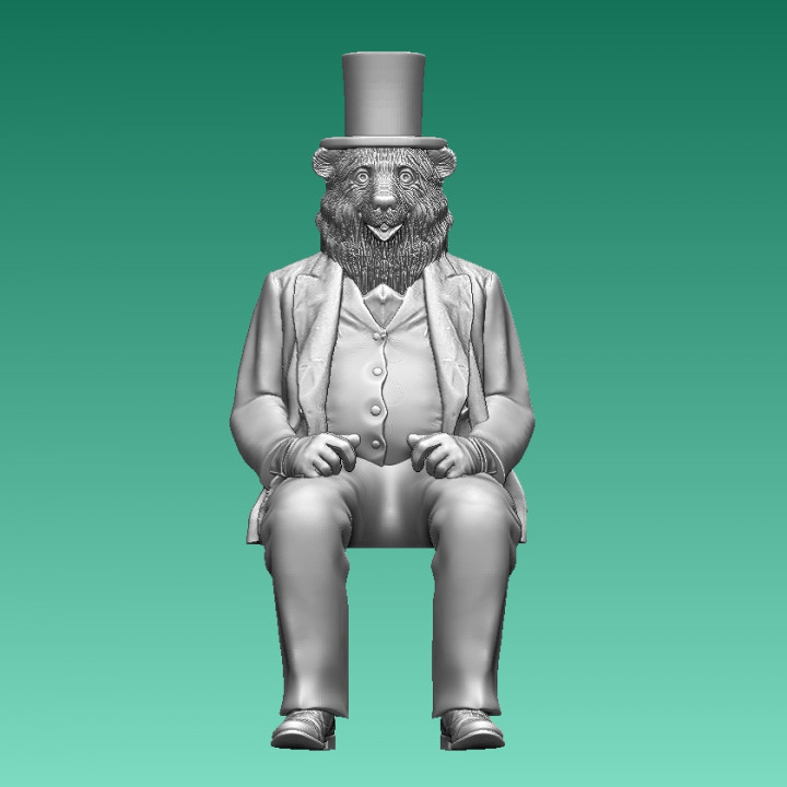 3D Printable bear man by Dmitry Tishchenkov