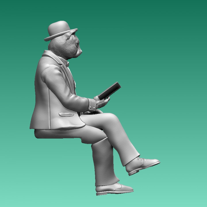 3D Printable cat man by Dmitry Tishchenkov