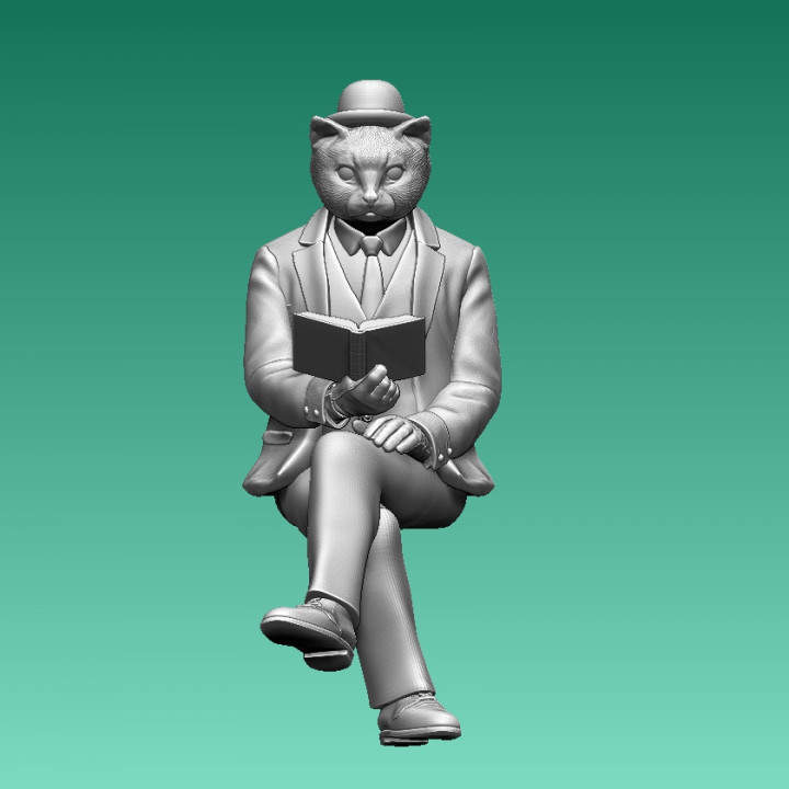 3D Printable cat man by Dmitry Tishchenkov