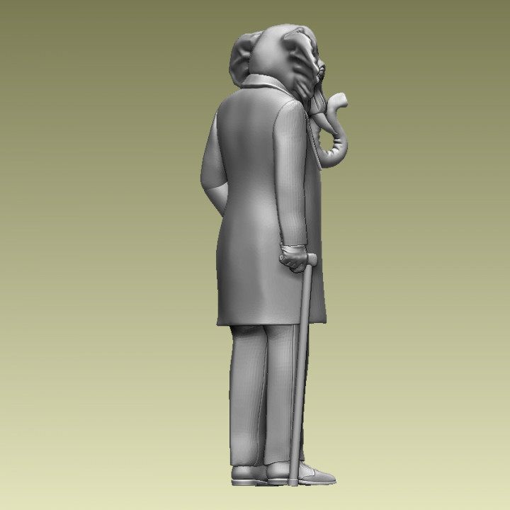 3D Printable elephant man by Dmitry Tishchenkov