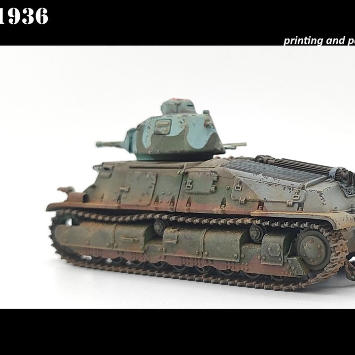 3D Printable Somua S35 by Counlane Models