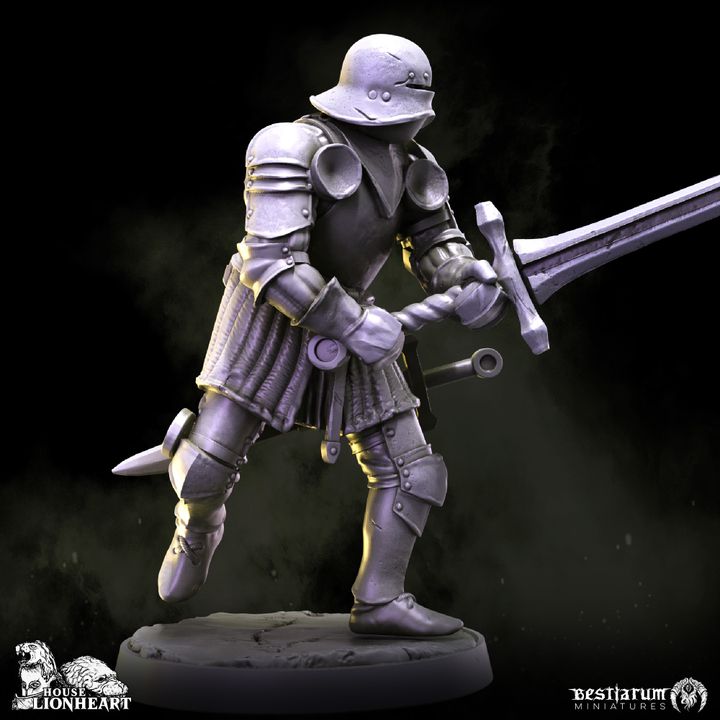 3D Printable Lords Guard x5 | House Lionheart | Knights by Bestiarum ...