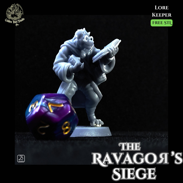 3D Printable FREE STL - Lore Keeper - Ravagor | 3D Printable STL Gnoll ...