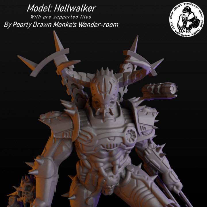 3D Printable Hellwalker by PoorlyDrawnMonkesWonderroom
