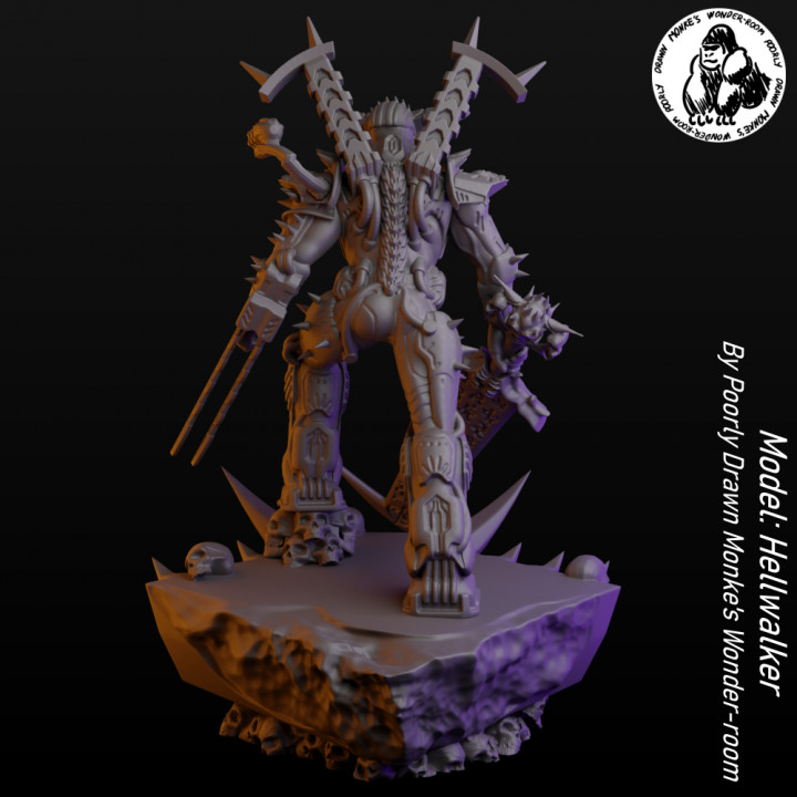 3D Printable Hellwalker by PoorlyDrawnMonkesWonderroom