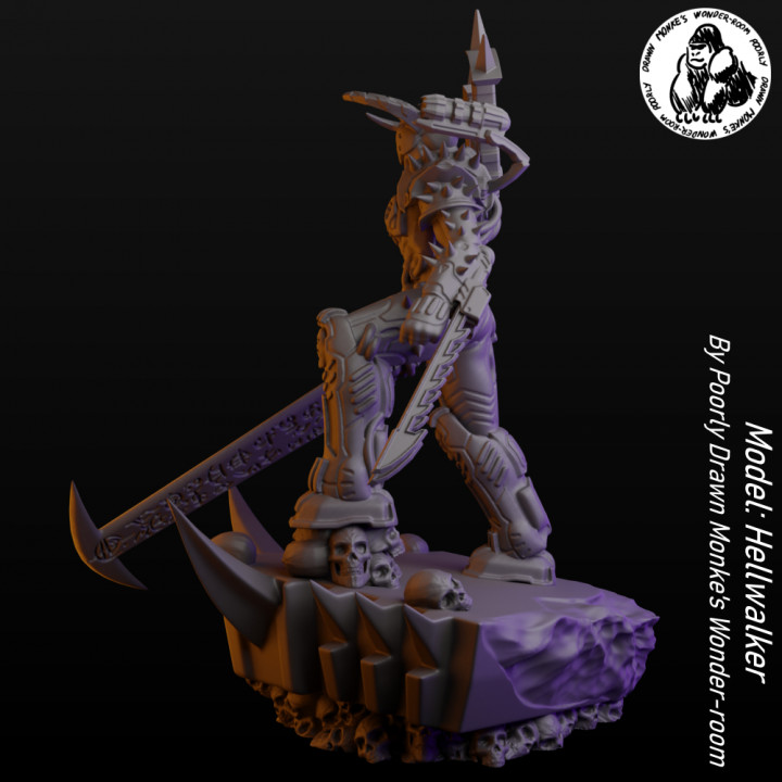 3D Printable Hellwalker by PoorlyDrawnMonkesWonderroom
