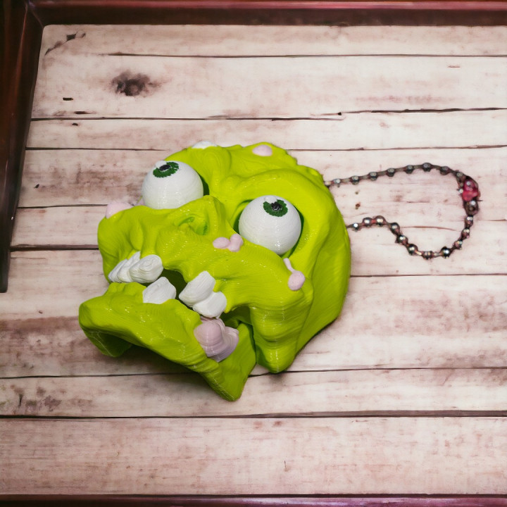 3D Printable Portable Zombie Keychain by Stlflix