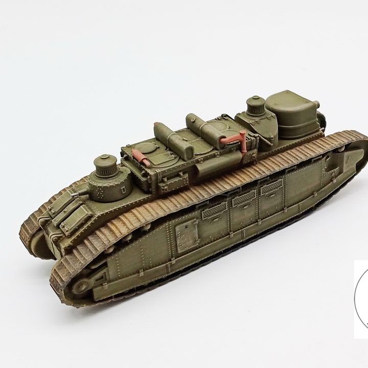3D Printable Super heavy Tank FCM Char 2C - Champagne (France, WW2) by Wargame3d
