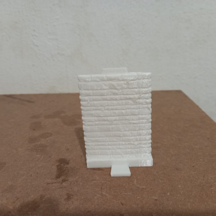3D Printable Vulcano's Instant Fortress sample wall by Víctor Iván Coello